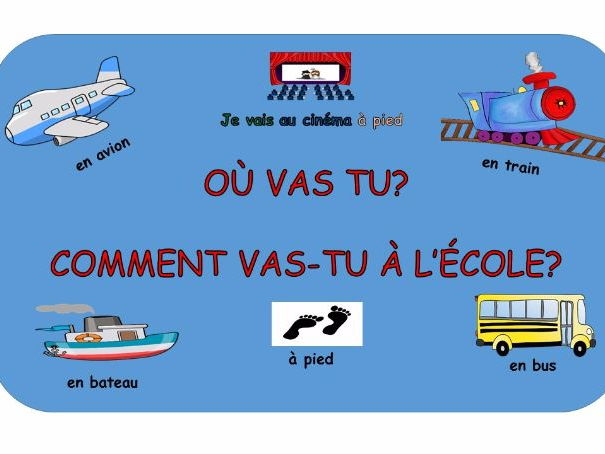 Primary French resources: transport