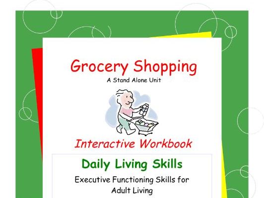Grocery Shopping - 2 Workbooks -Daily Living Skills | Teaching Resources