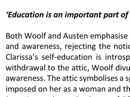 A LEVEL OCR ENGLISH LITERATURE EXEMPLAR | Teaching Resources