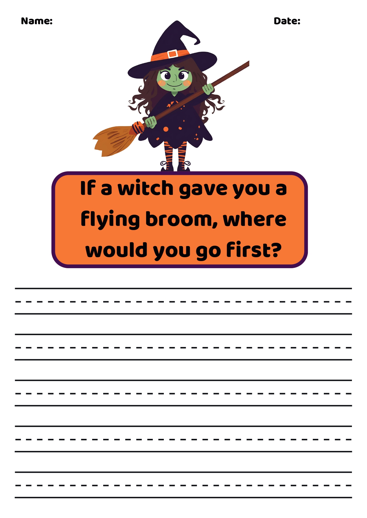 2 Free KS1 Halloween Writing Prompts Sample pages | No-Prep Creative ...
