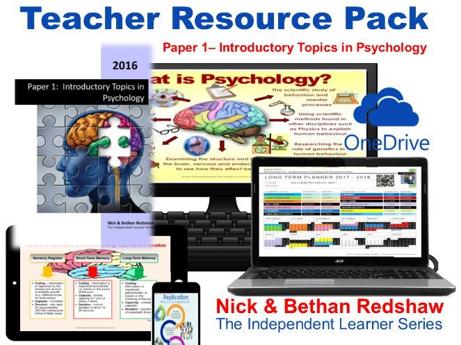 Nick & Bethan Redshaw's A-Level Psychology Resources - Teaching ...