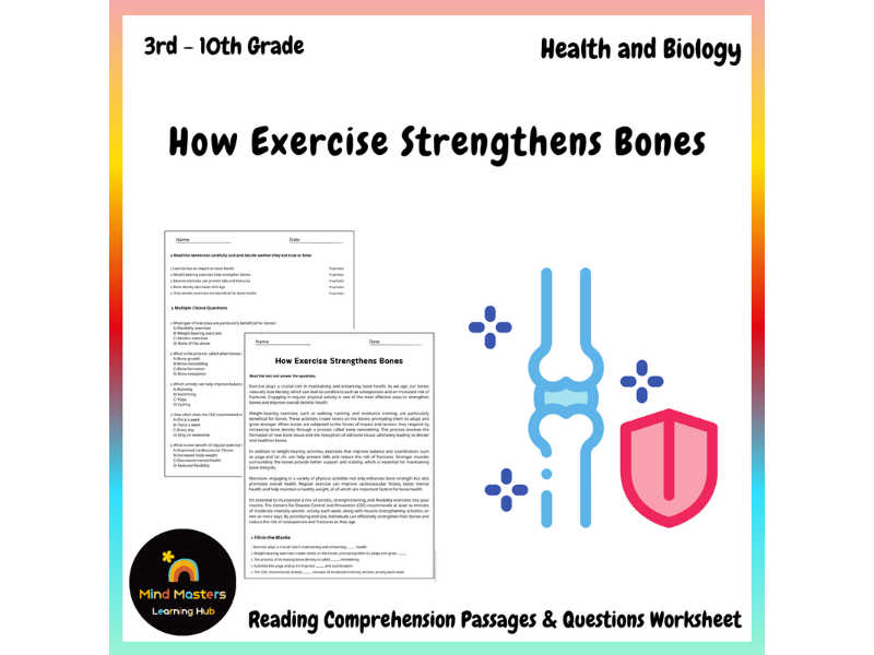 How Exercise Strengthens Bones Reading Comprehension Passages ...