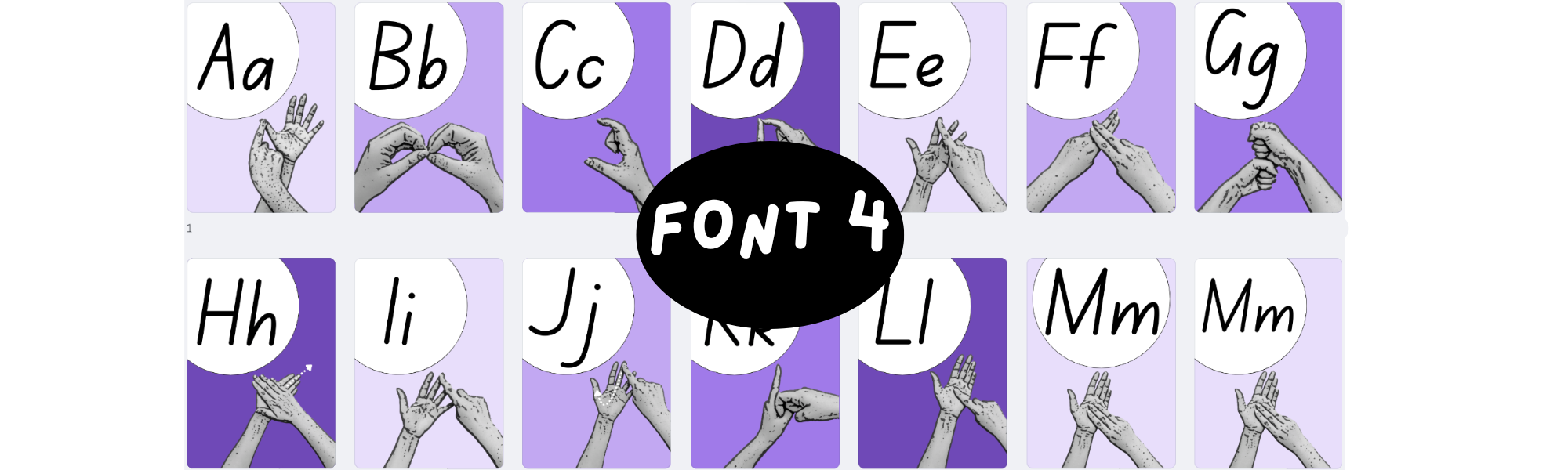 EDITABLE Alphabet Posters - British Sign Language (BSL) - Purple ...