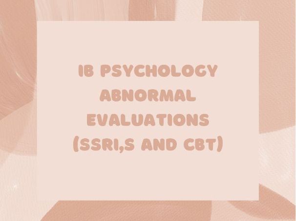 IB Psychology HL Exam Content *ALL* | Teaching Resources