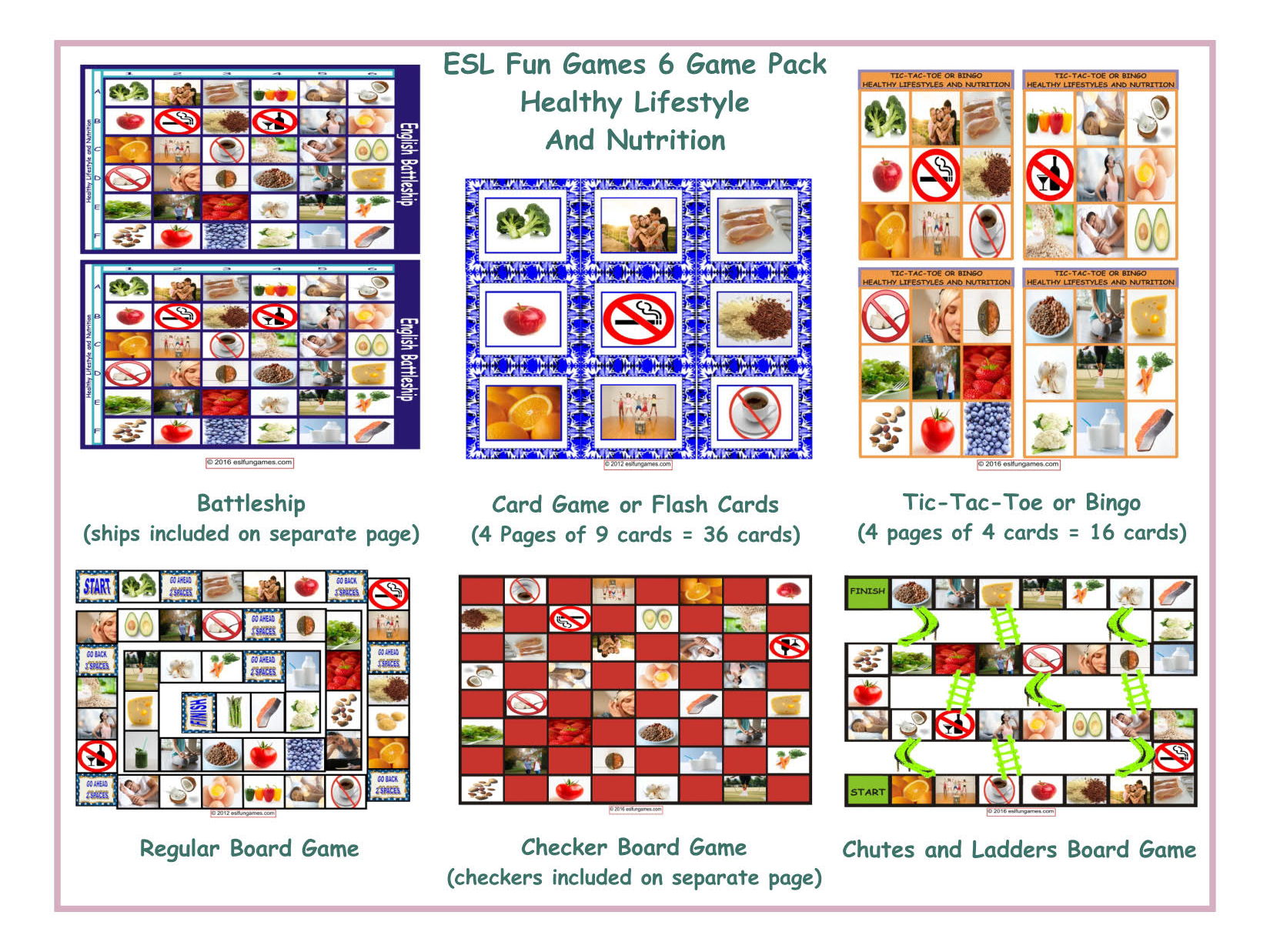 Healthy Lifestyle And Nutrition 6 Board Game Bundle Teaching Resources Healthy Lifestyle And Nutrition 6 Board Game Bundle Teaching Resources