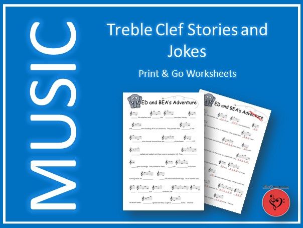 10 Treble Clef Stories and Jokes - Printable and Digital | Teaching ...