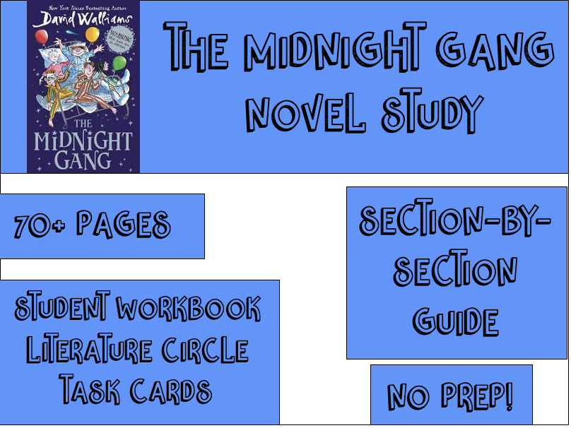 The Midnight Gang - David Walliams - Stage 2/3 Bundle - Novel Study ...
