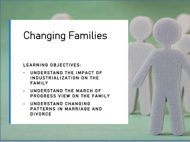 Changing families - Families and Households A level sociology ...
