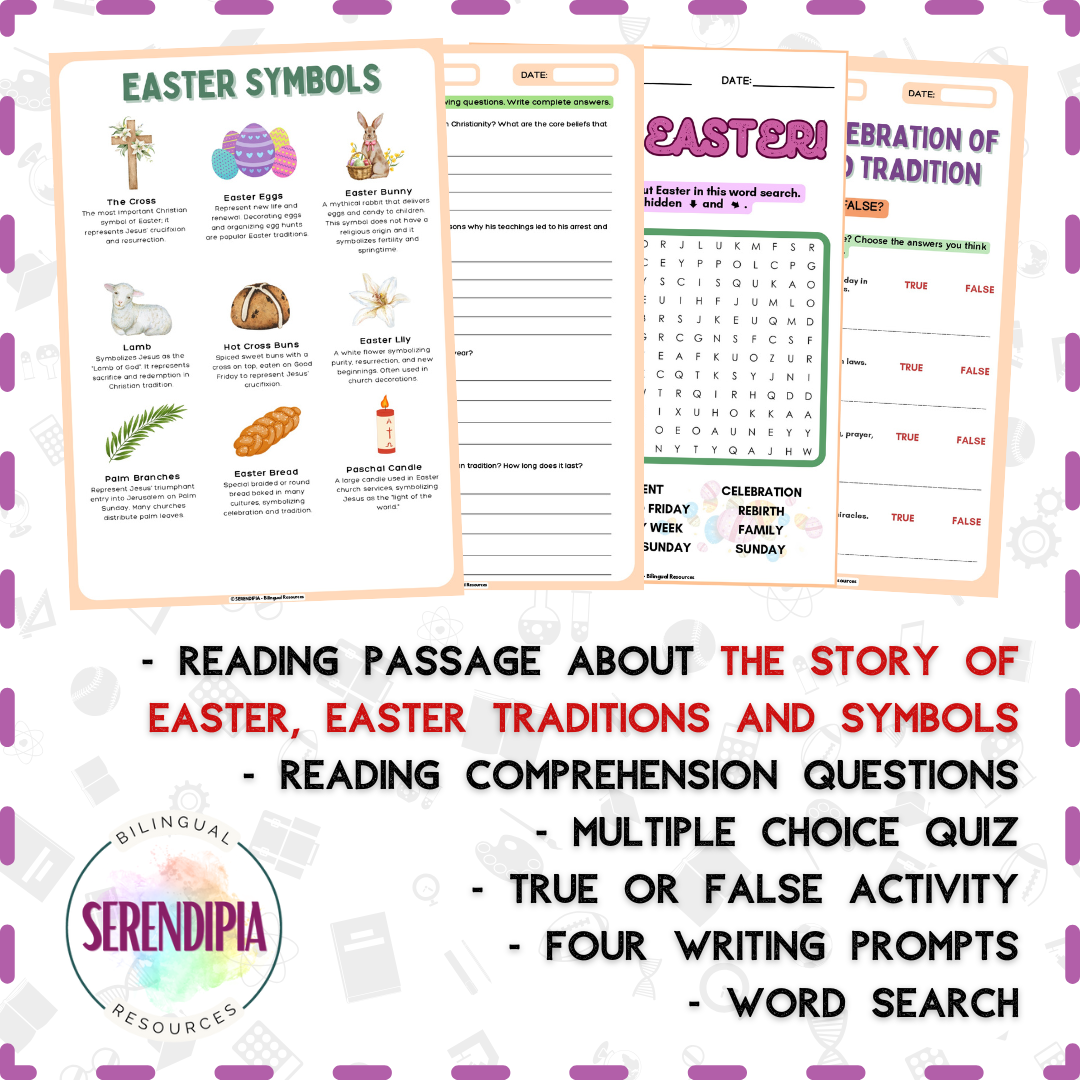 Easter History, Traditions, Symbols Nonfiction Reading Comprehension ...