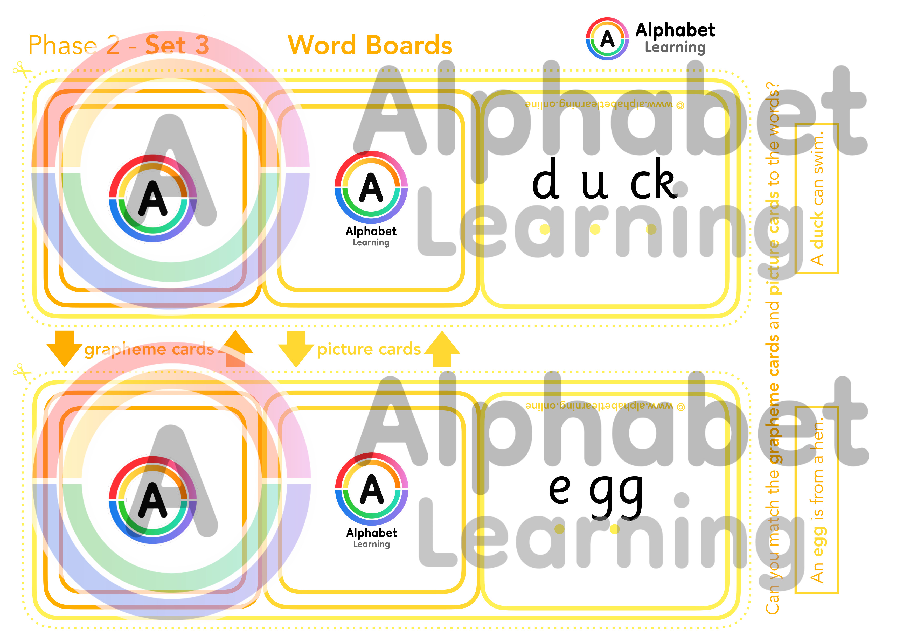 Phase 2 Grapheme/Picture Match: Reading CVC Words | Teaching Resources