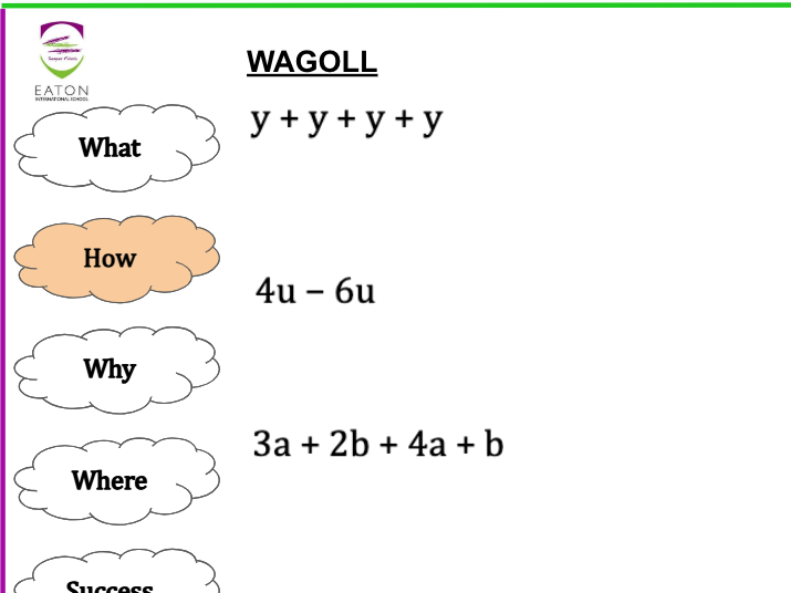 Simplifying Expressions Collecting Like Terms Teaching Resources