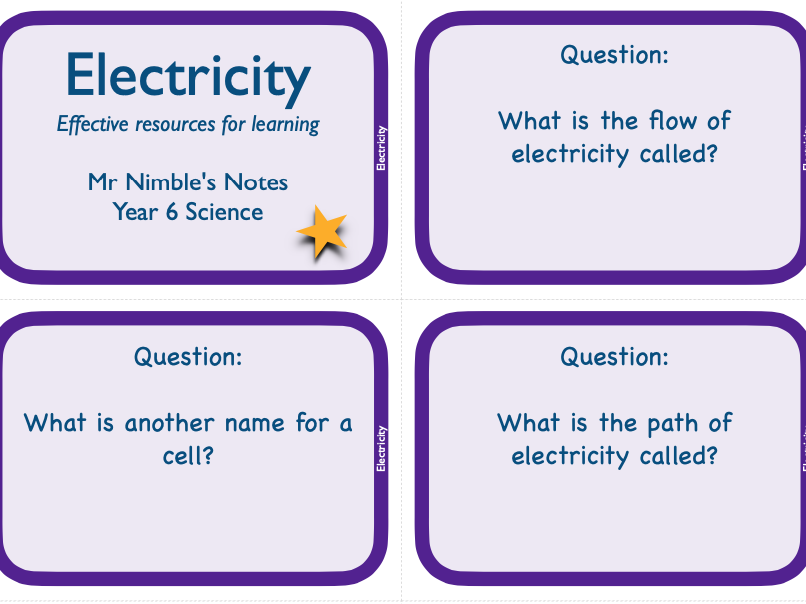Year 6 Science Bundle - Quiz Cards | Teaching Resources