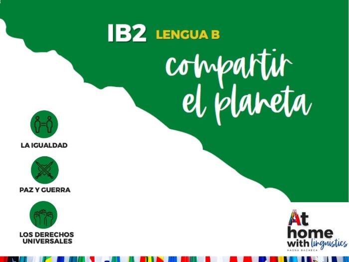 Spanish Vocabulary List Sharing the Planet IB2 - Lengua B | Teaching ...