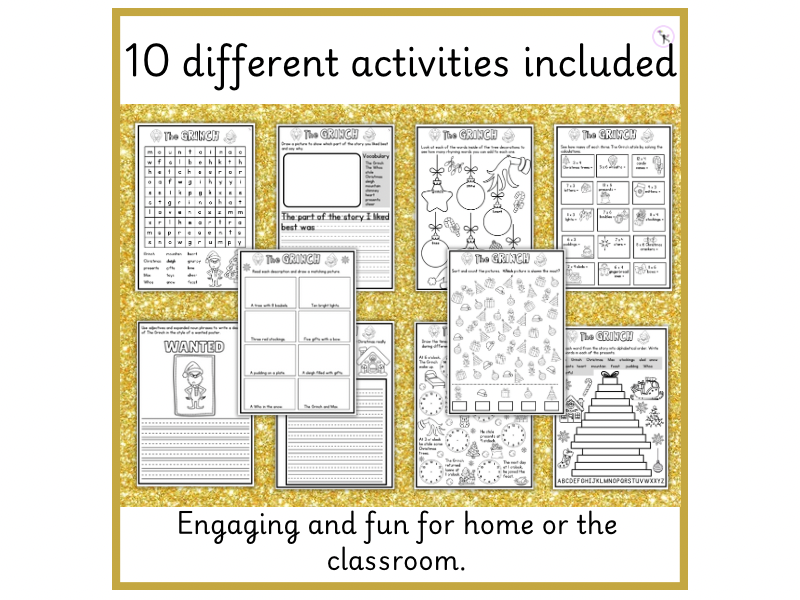 The Grinch Activities 1st - 3rd Grade Math and Literacy National Grinch ...