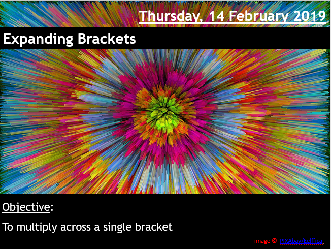 Expanding Single Brackets | Teaching Resources