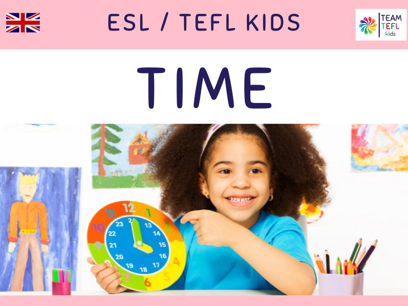 Time ESL Lesson Plan For Kids And Early Learners Teaching Resources
