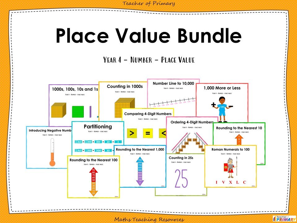 Year 4 Place Value Bundle Teaching Resources