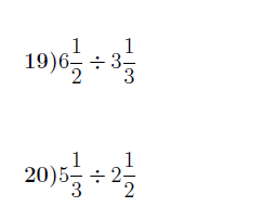 Dividing fractions and mixed numbers worksheet (with solutions ...