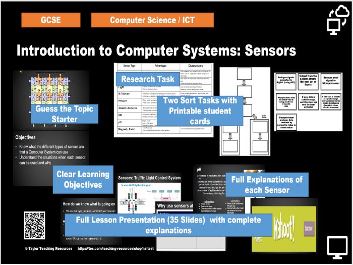 Sensors -Full Lesson- Computing GCSE | Teaching Resources
