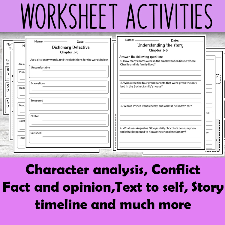 Charlie and the Chocolate Factory Novel Study | Teaching Resources