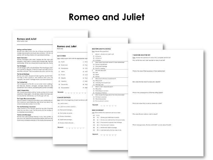 The Movie "Romeo and Juliet" | Teaching Resources