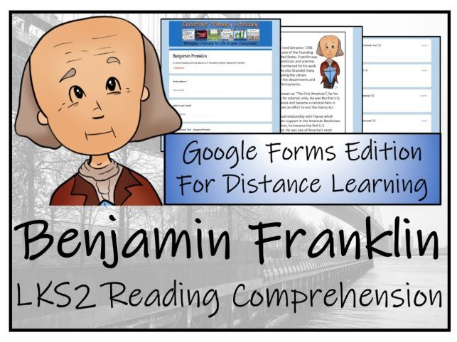 LKS2 Benjamin Franklin Reading Comprehension Activity | Digital & Print ...