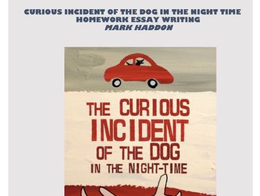 Curious Incident Homework Writing | Teaching Resources