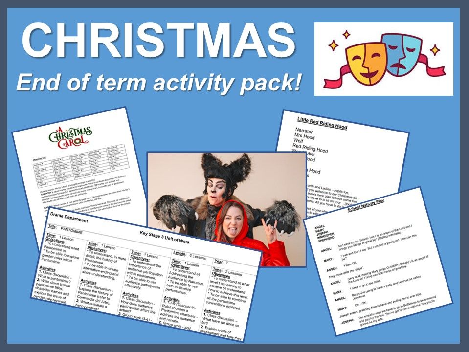 Christmas DRAMA End of Term activity pack | Teaching Resources