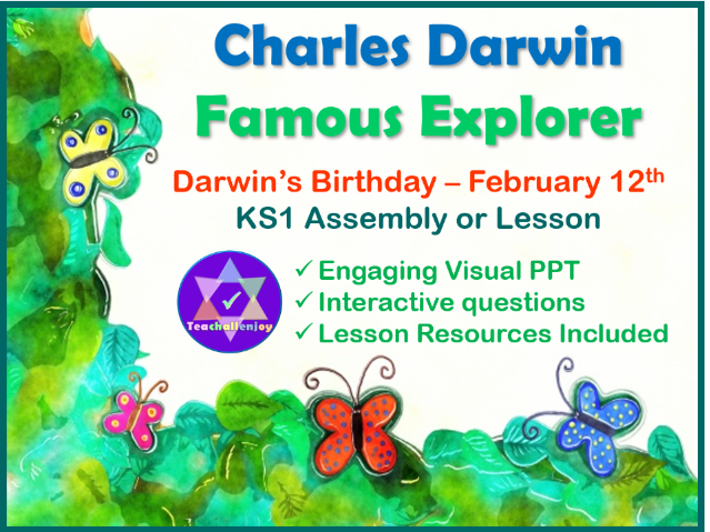 Charles Darwin KS1 Assembly and Lesson | Teaching Resources