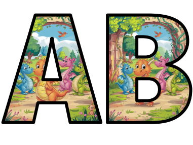 Julia Donaldson Book Zog New Cover Lettering Set Display Title Letters ...