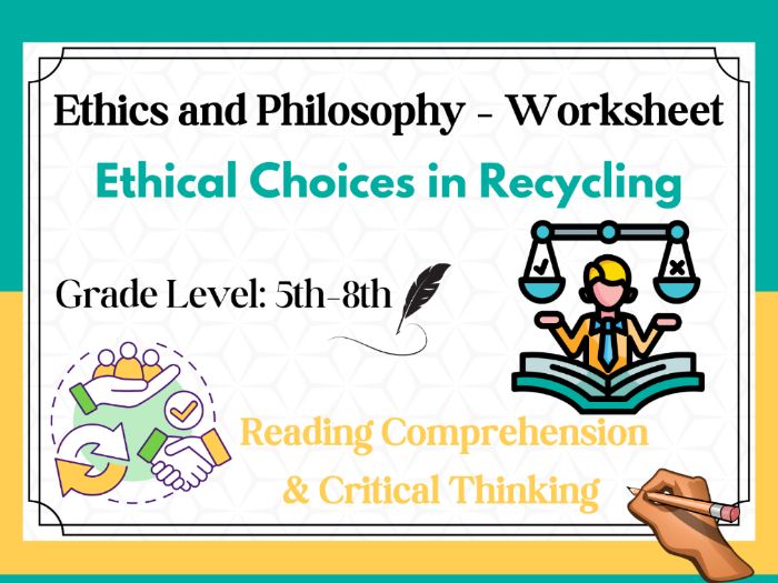 Ethical Choices in Recycling: Reading Comprehension Passages ...