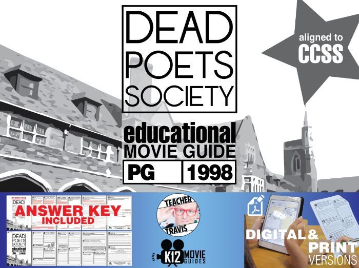 Dead Poets Society Movie Guide | Questions | Worksheet (PG - 1989 ...