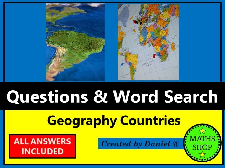 Geography Word Search