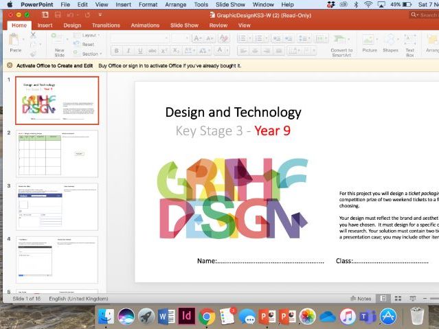 Key Stage 3 - Graphics Product | Teaching Resources