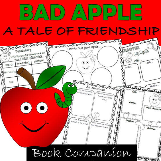 Bad Apple book companion and craft- A Tale of Friendship | Teaching ...