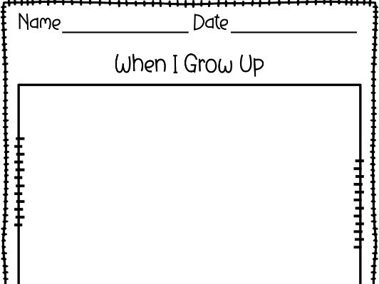 When I Grow Up Writing and Drawing Template | EYFS, KS1, Back to School ...