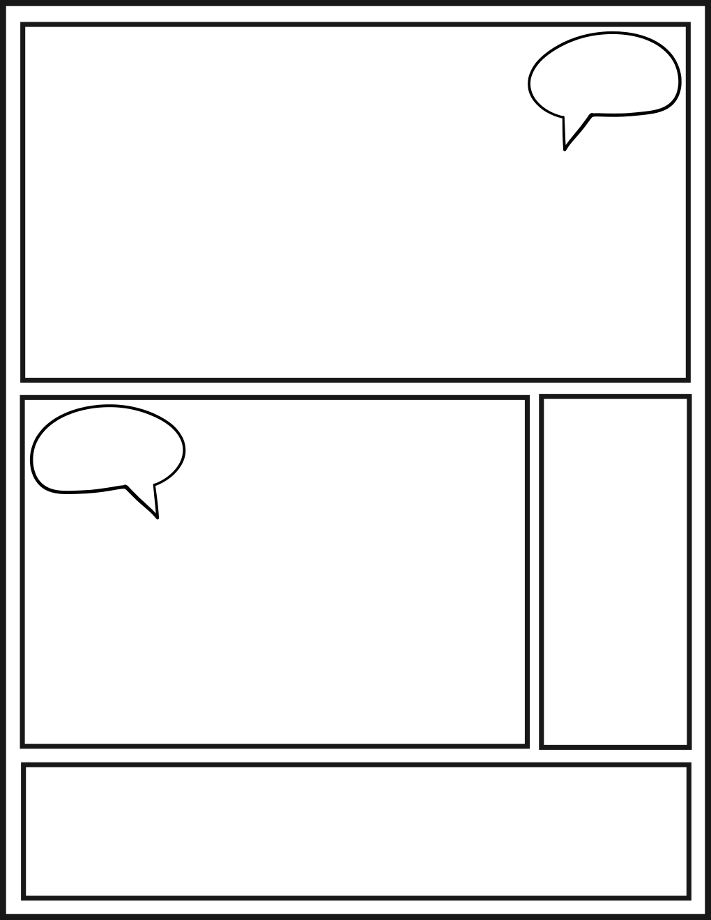 Comic Strip Template Pages Comic Paper Book Template Graphic Novel ...