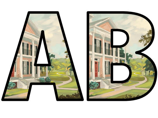 Gone with the Wind Tara Plantation Lettering Set Display Title Letters ...
