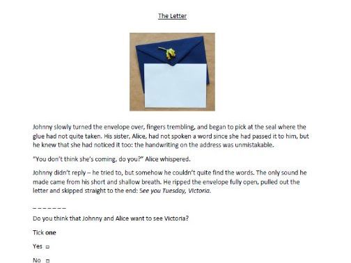 3 Mark Reading Questions Year 6 SATs KS2 Exams Practice PEE Point 