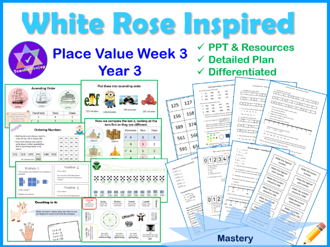 Year 3 Place Value Autumn Block | Teaching Resources