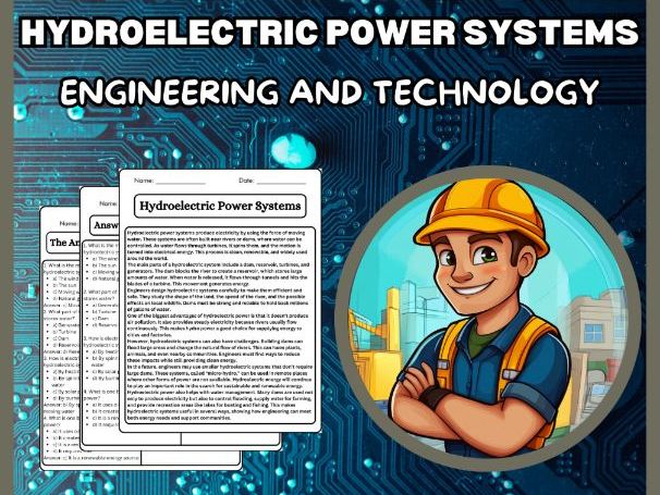Hydroelectric Power Systems Reading Comprehension Passages & Questions ...