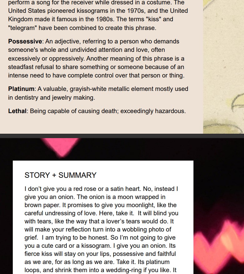 Valentine: Duffy Mean Time Poem Explorations – SLBGR
