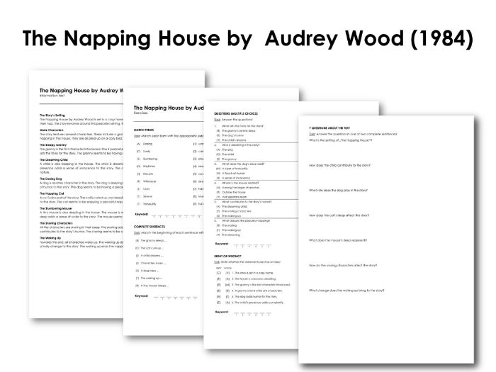 The Napping House by Audrey Wood (1984) | Teaching Resources