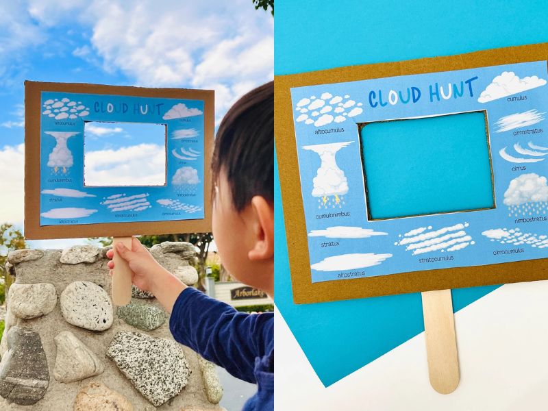 Cloud Hunt for Kids, Nature Learning Fun | Teaching Resources