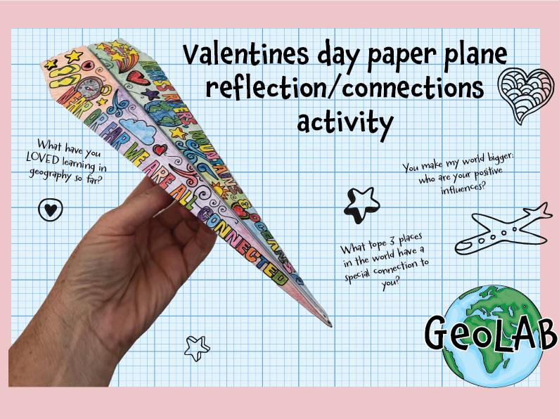 Valentines day paper aeroplane activity | Teaching Resources