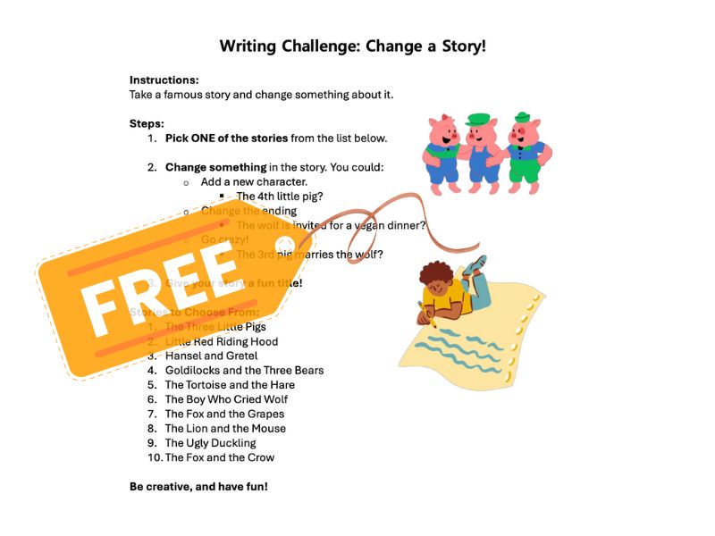 Writing Challenge - Change the Story! | Teaching Resources