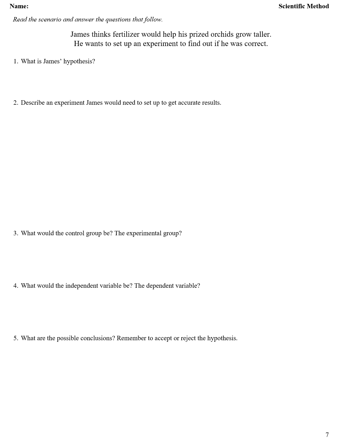 Scientific Method Worksheets | Teaching Resources