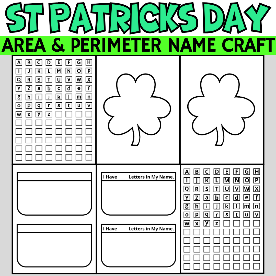 St. Patrick’s Day Shamrock Name & Lucky Writing Craft | March Bulletin ...