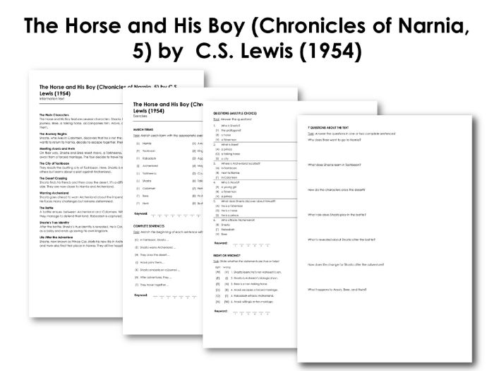 The Horse and His Boy (Chronicles of Narnia, 5) by C.S. Lewis (1954 ...