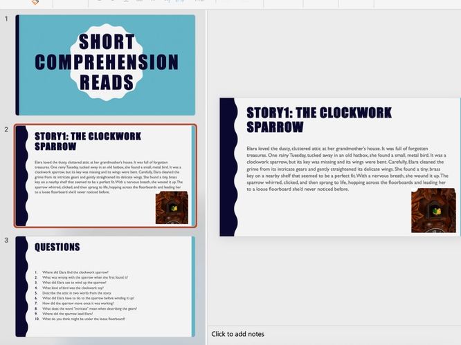 Short Stories with Comprehension Questions KS2 | Teaching Resources